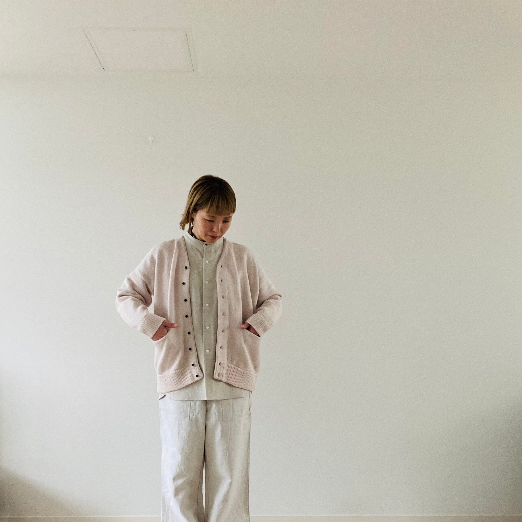 cleaveland 「Small town」~déformation~ V/Jacket long sleeve White | orlo