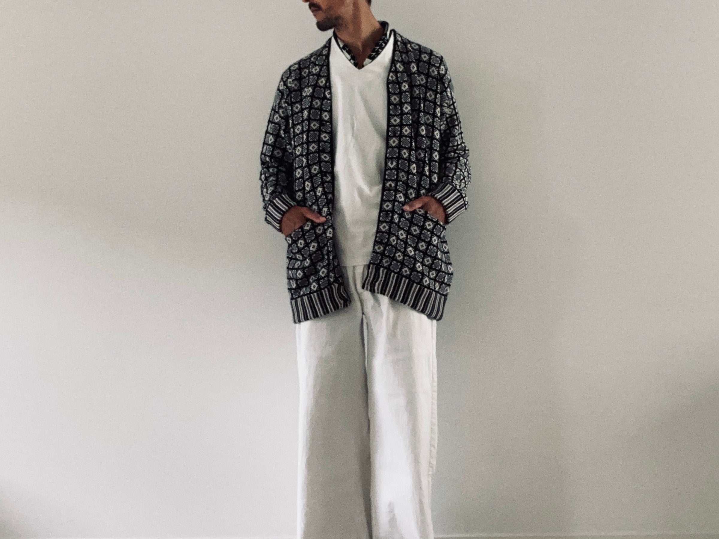 cleaveland 「Small town」~déformation~ V/Jacket long sleeve Black | orlo