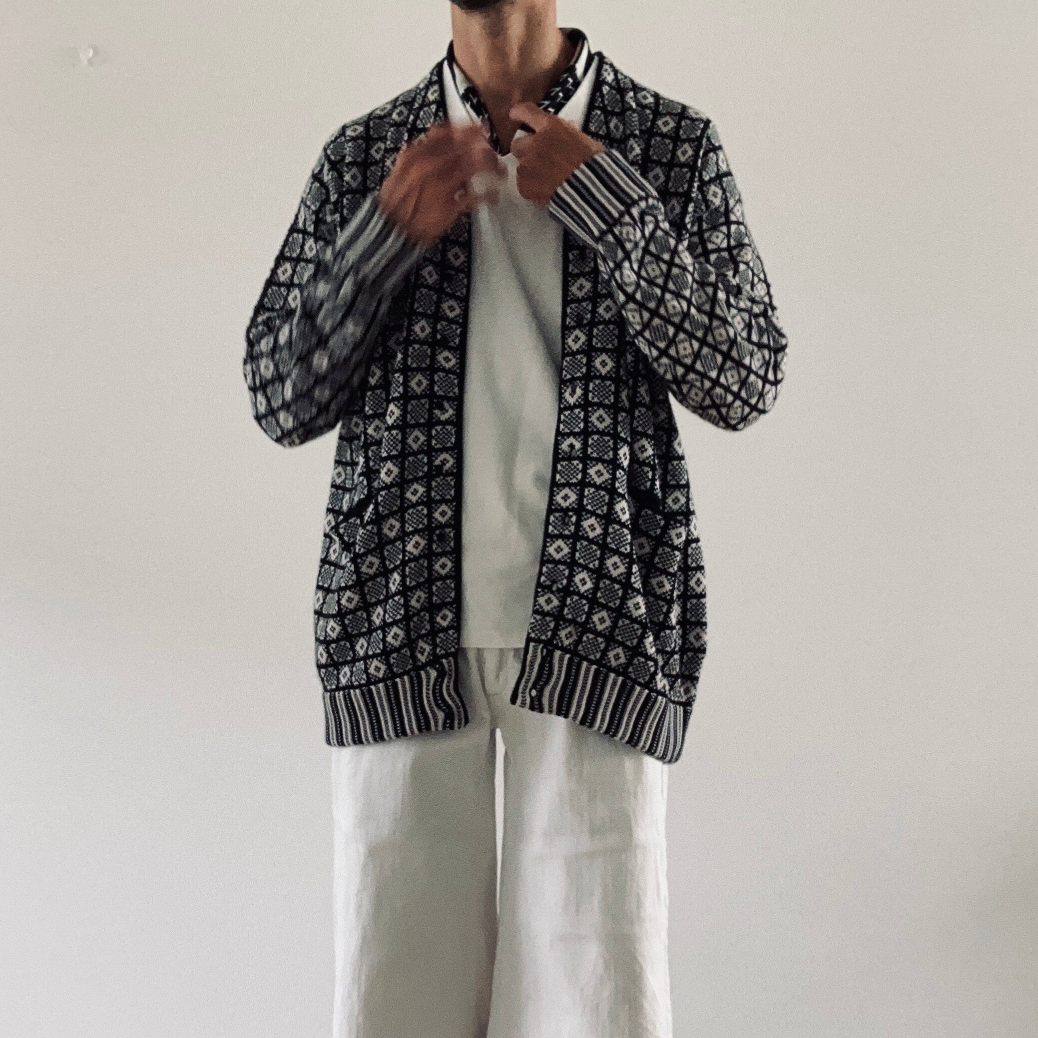 cleaveland 「Small town」~déformation~ V/Jacket long sleeve Black | orlo